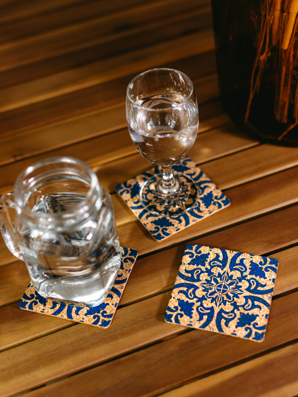 Biodegradable Cork Coasters (Set of 4) – Tiradia Cork