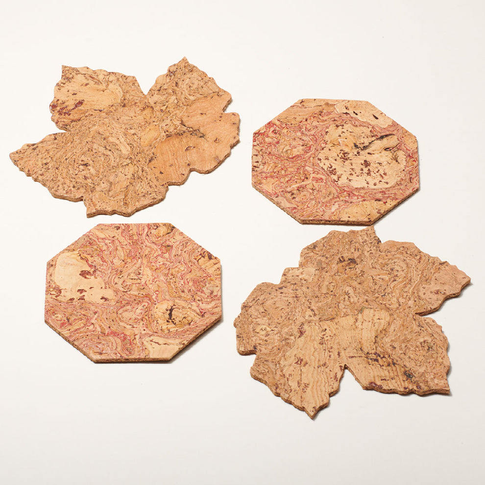 Biodegradable Cork Coasters (Set of 4) – Tiradia Cork